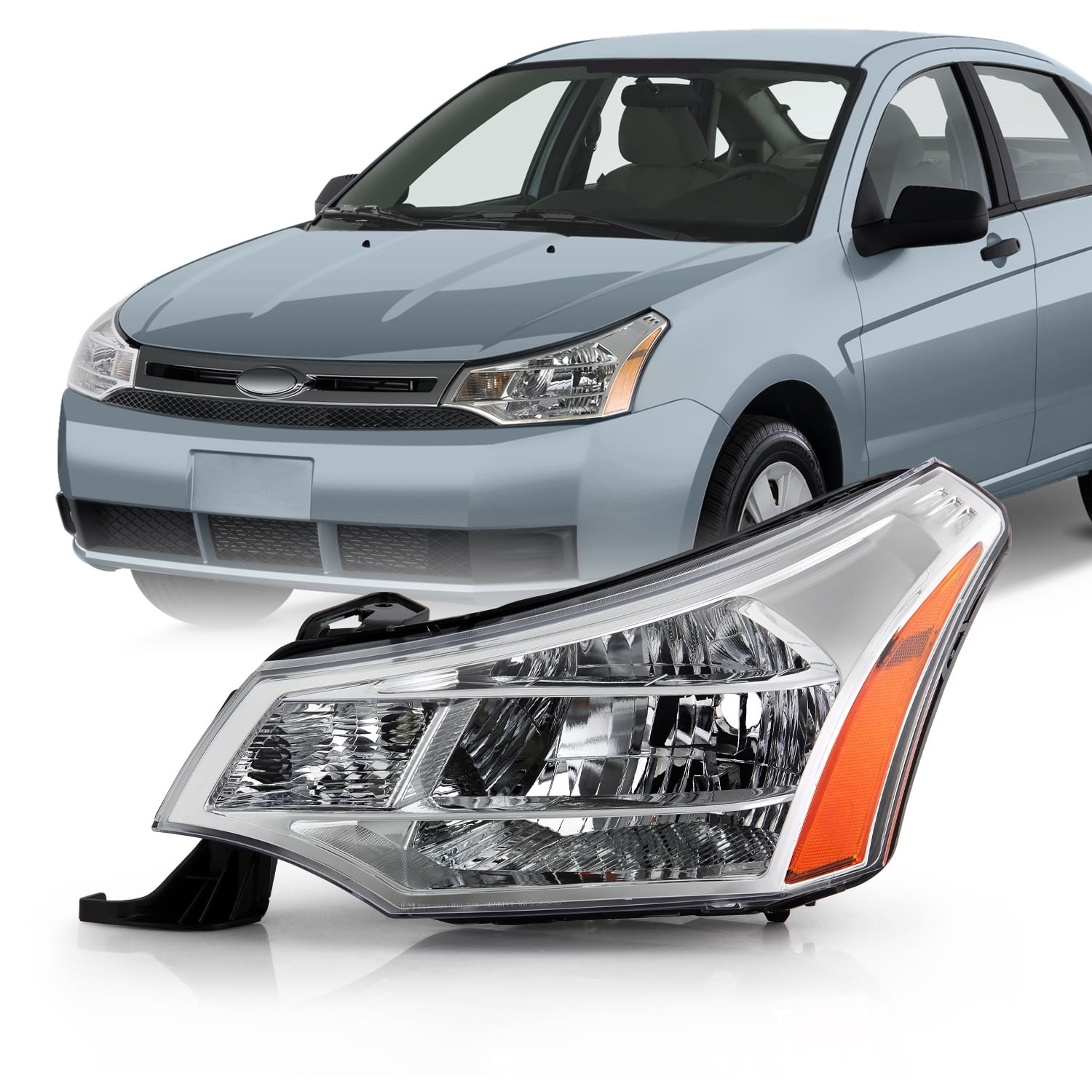 AKKON - Front Light Assembly for 2008-2011 Ford Focus OE Style ...