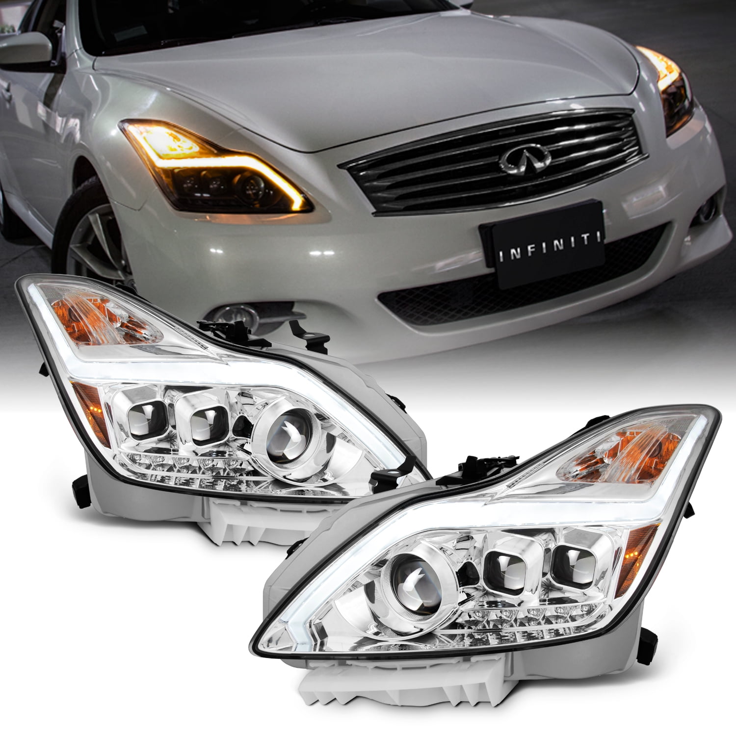 "2008-2015 G37/Q60 Coupe ""Switchback"" LED Turn Signal Projector ...
