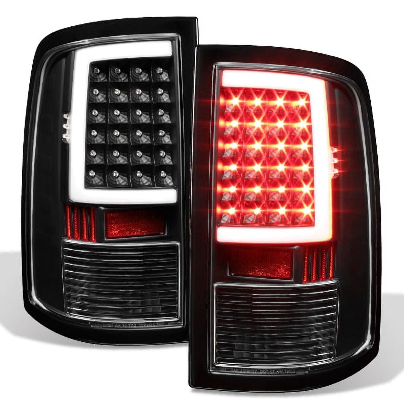 AKKON - For 2009-2018 Dodge Ram 1500 10-18 2500/3500 Black LED Tube ...