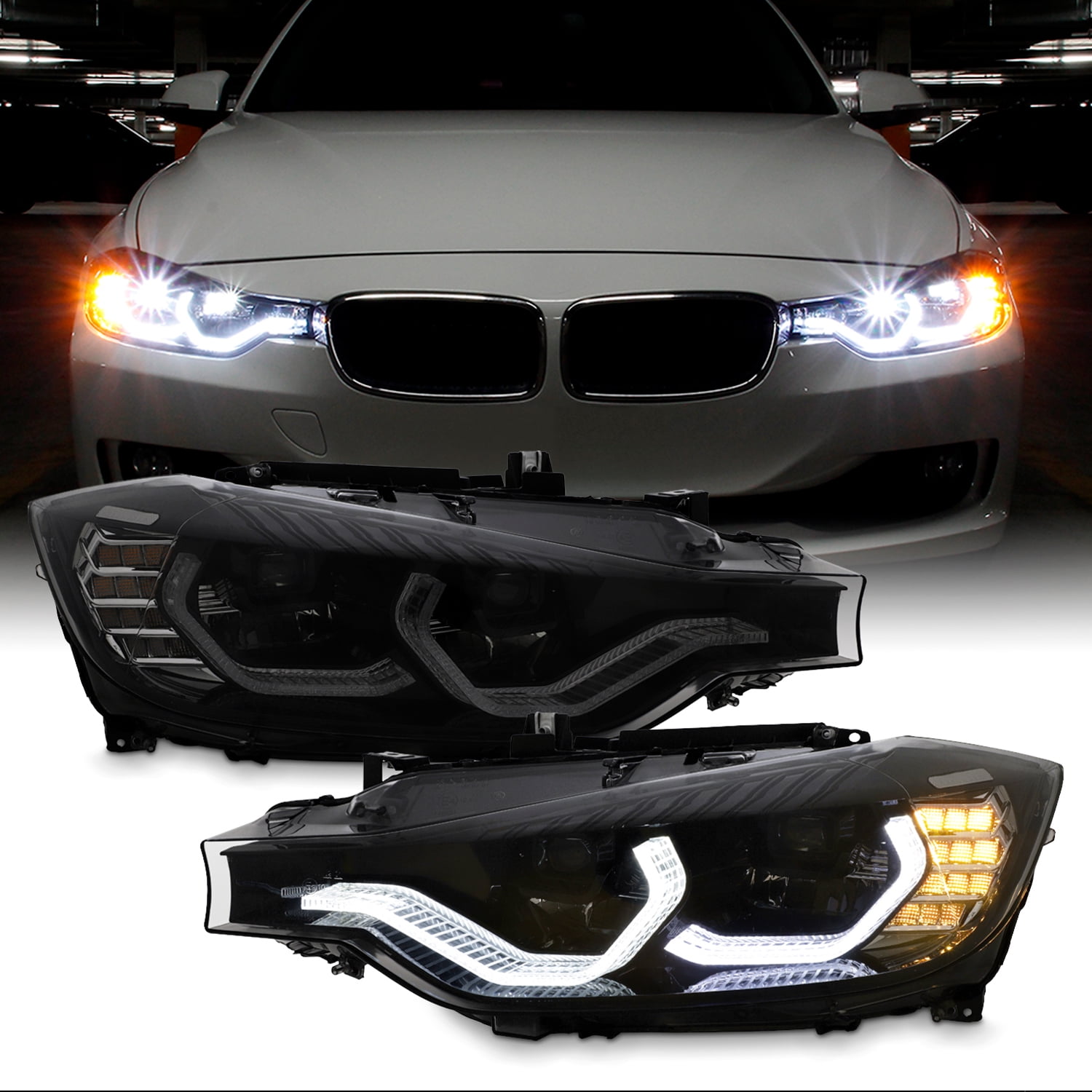 AKKON - For 2012 2013 2014 2015 BMW F30 3-Series Sedan [FULL LED ...