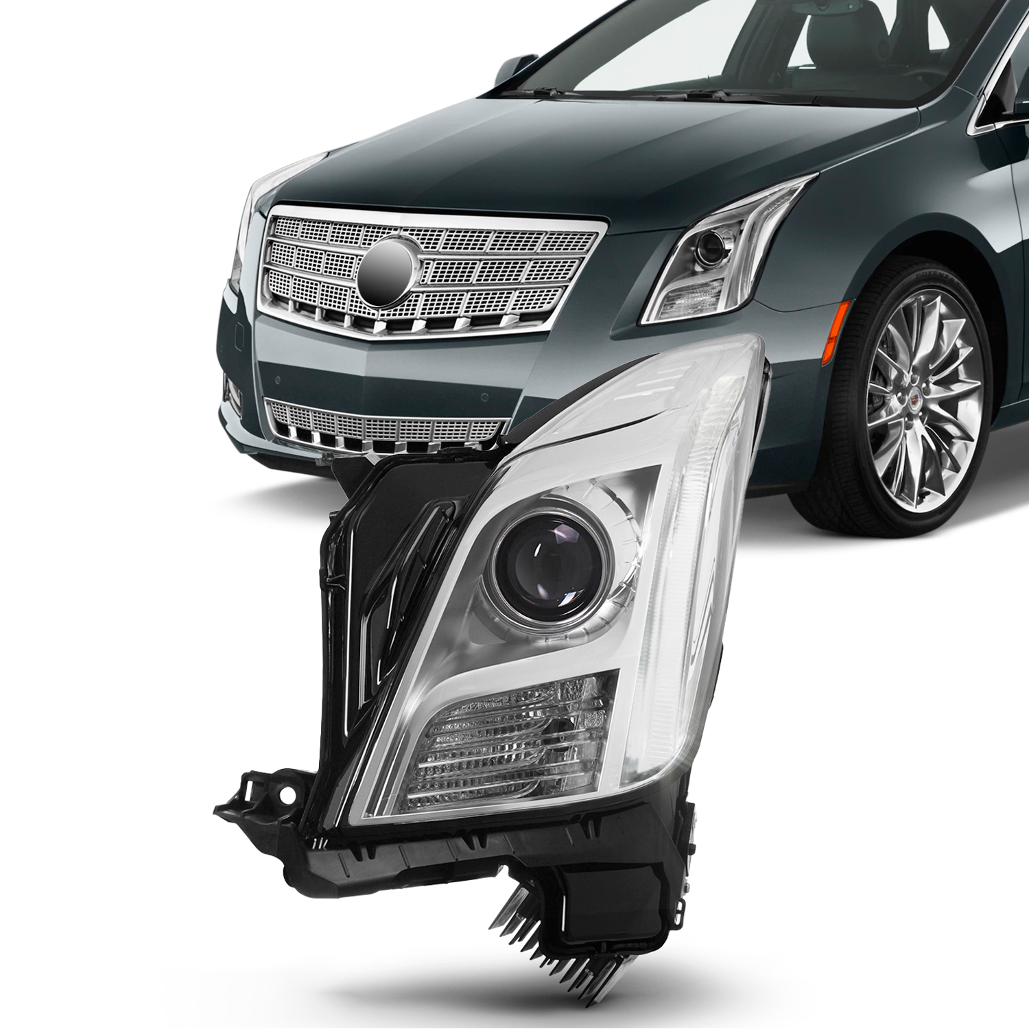 AKKON - Front Light Assembly for 2013-2017 Cadillac XTS, Driver Left ...