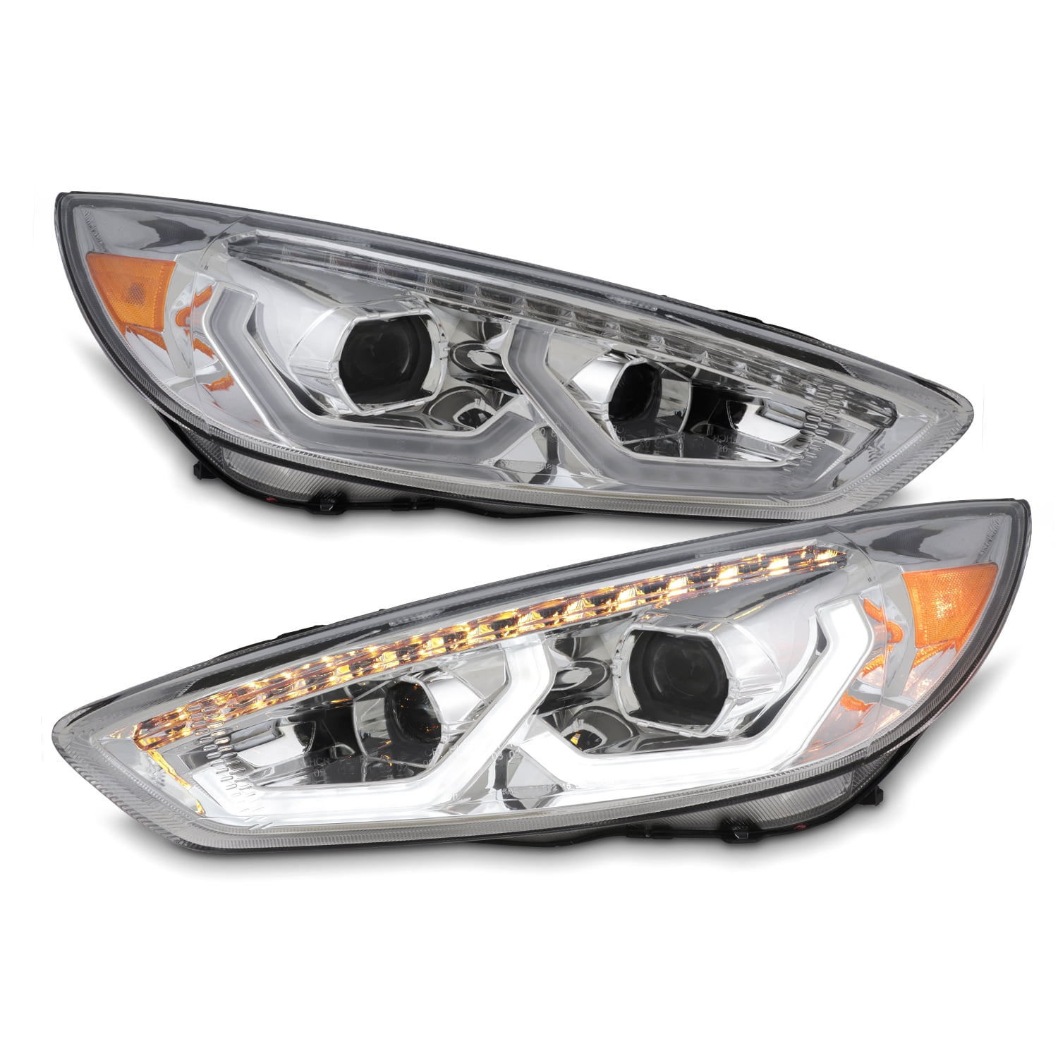 AKKON - For 2015-2018 Ford Focus Halogen Model Full LED Upgrade ...