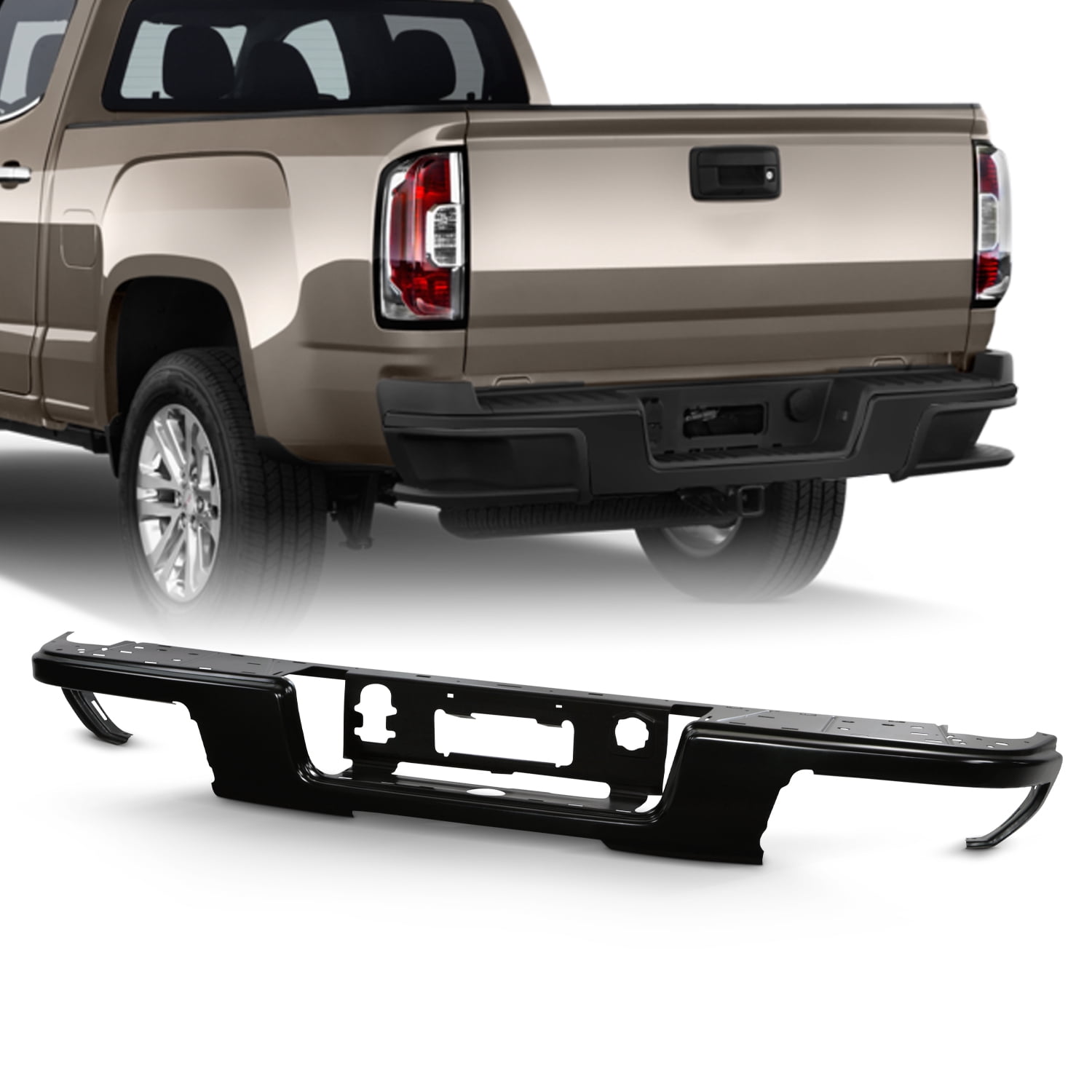 AKKON - For 2015-2019 Chevy Colorado / GMC Canyon Rear Bumper Face Bar ...
