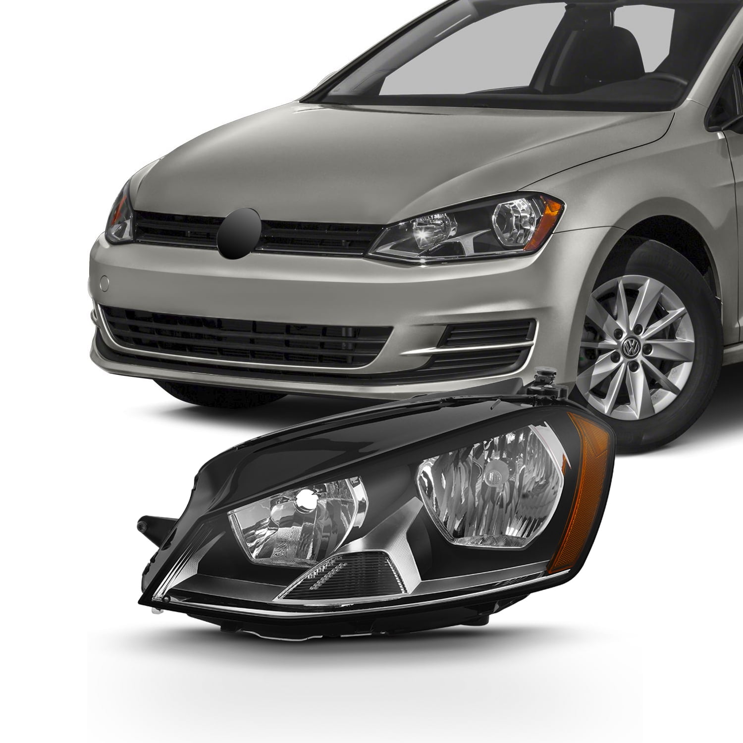 AKKON - For 2015-2019 VW GTI Golf Models Driver Side Only Halogen ...