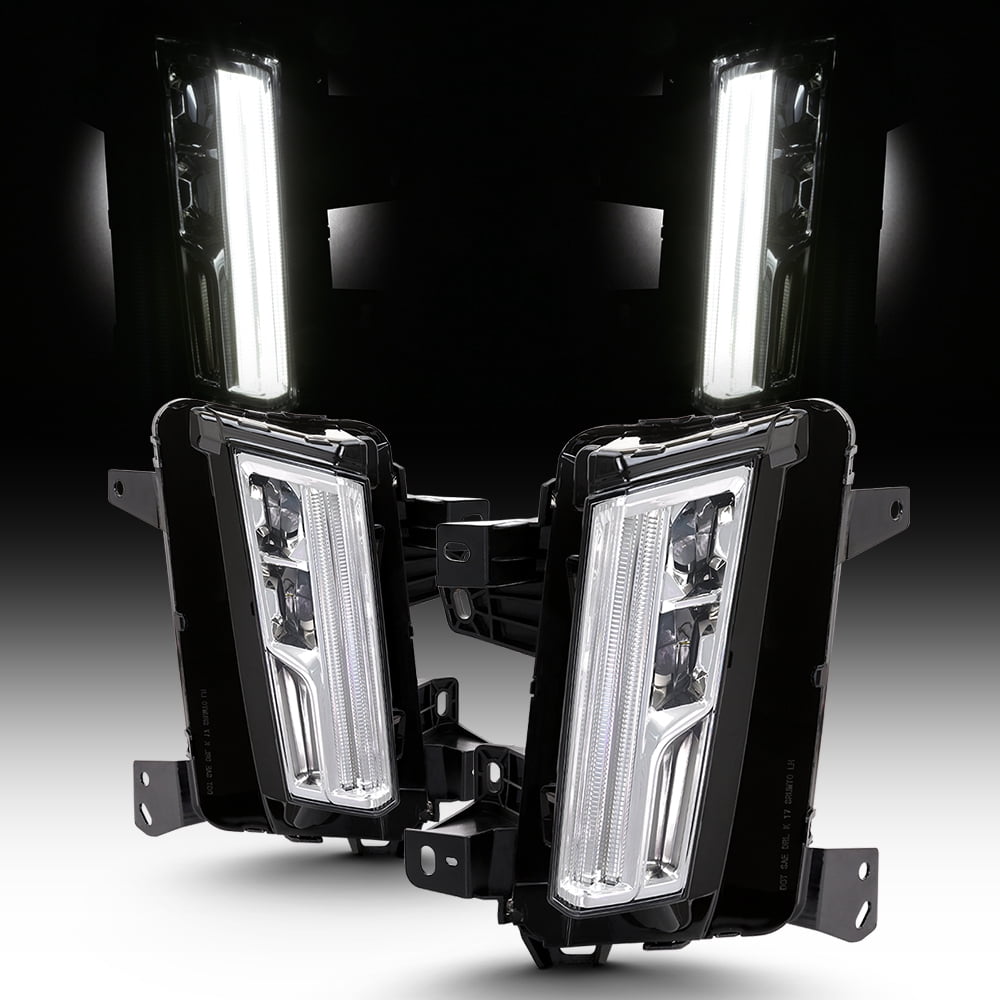 AKKON - For 2017-19 Cadillac XT5 Full LED Daytime Running Lamp Strip ...