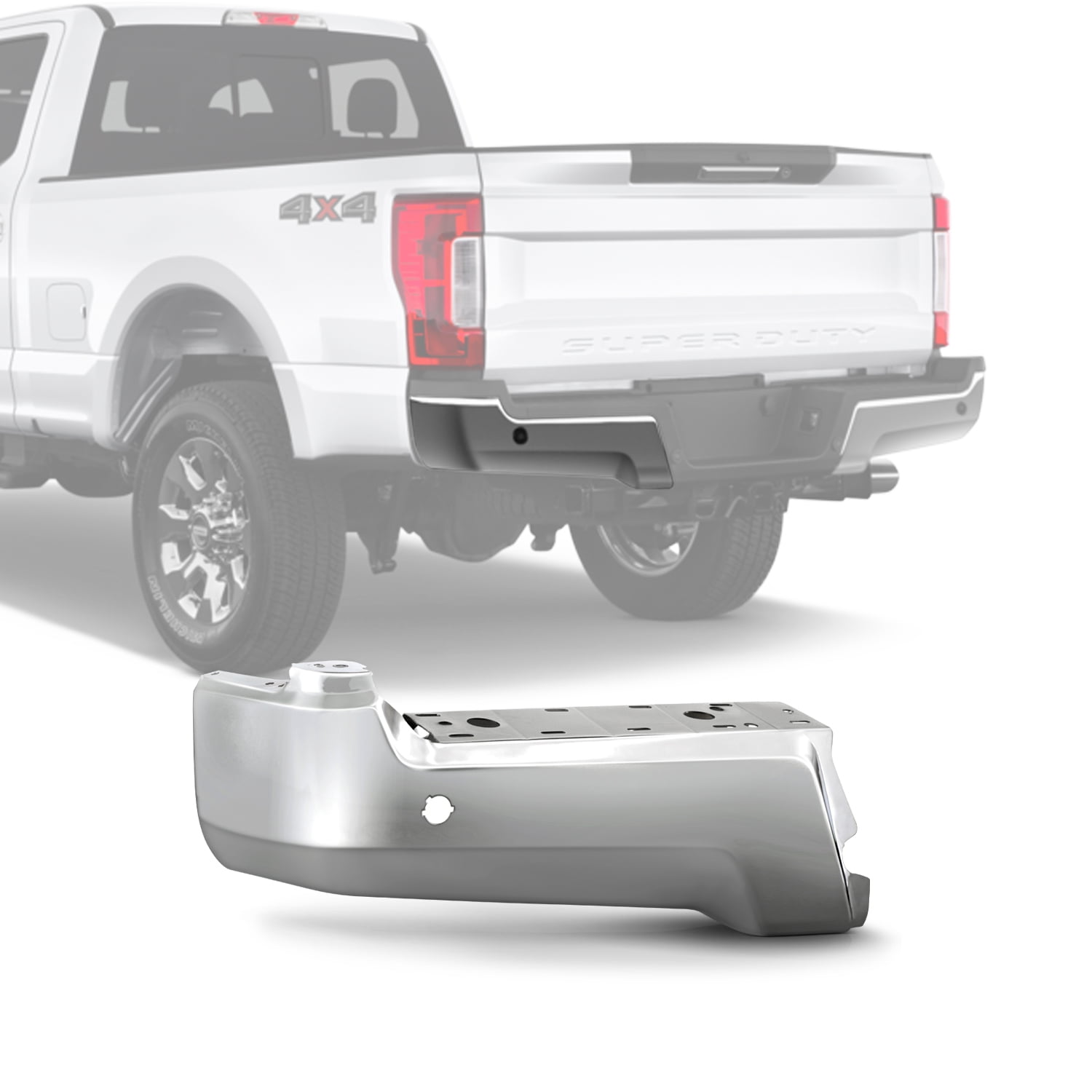 AKKON - For 2017-2019 Ford F-250 F-350 Super Duty Rear Bumper Cap End w ...
