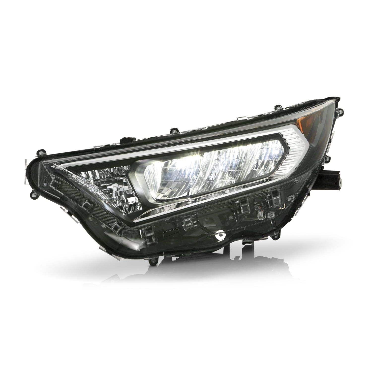 AKKON - For 2019-2021 Toyota RAV4 OE Chrome LED Headlights fit XLE ...