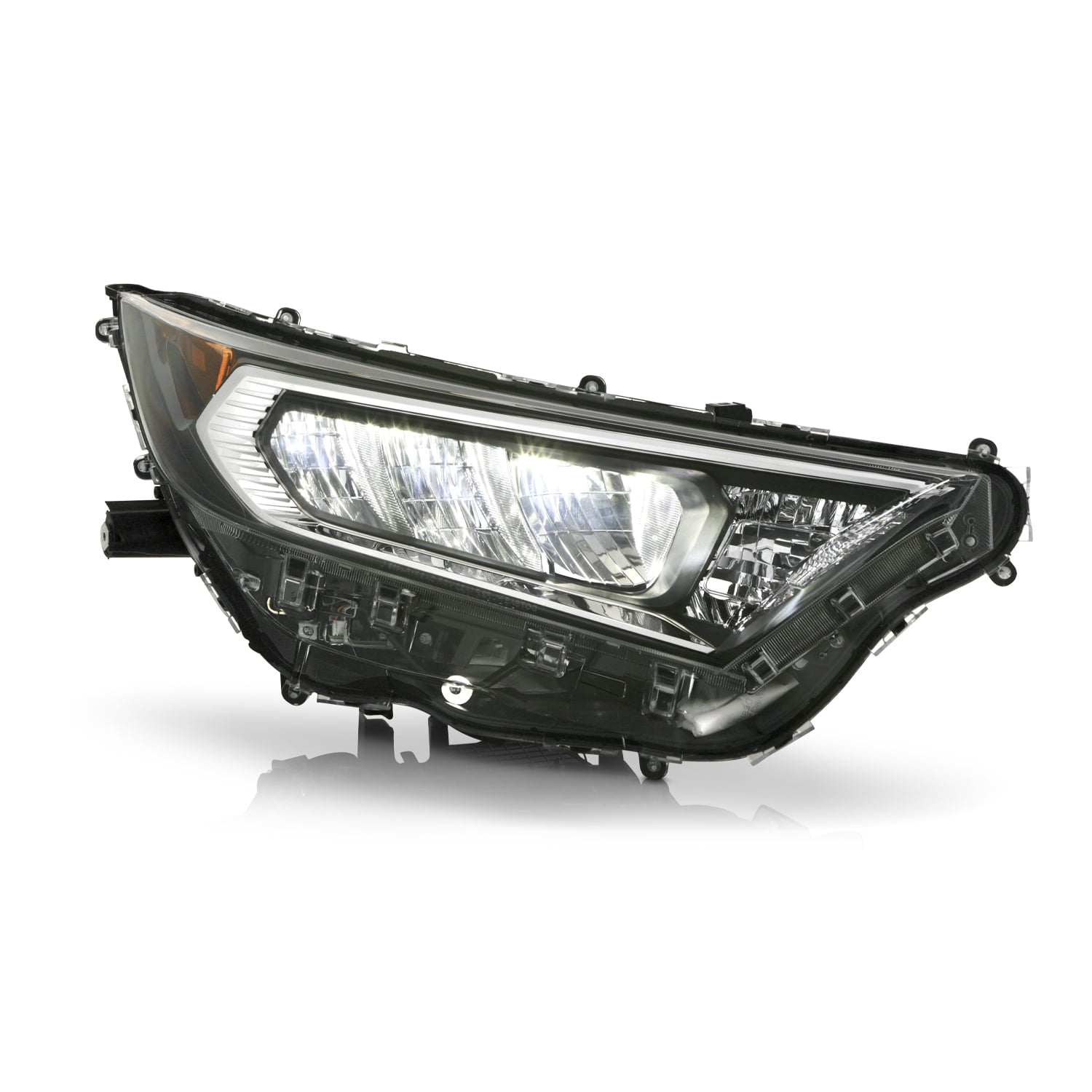 AKKON - For 2019-2021 Toyota RAV4 OE Chrome LED Headlights fit XLE ...