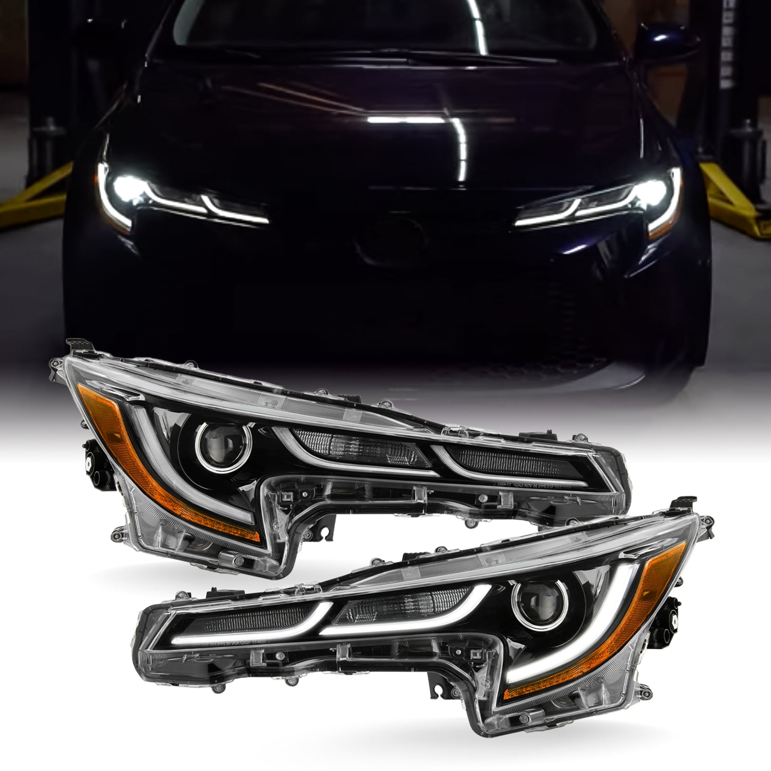 2020 Toyota Corolla LED Projector Headlights - Black Nepal | Ubuy