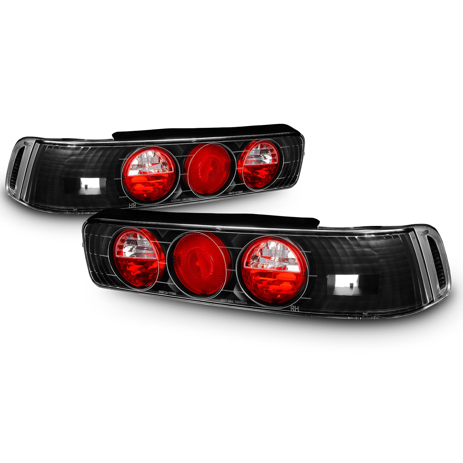 AKKON - For 90-93 Acura Integra DA DB 2DR Coupe Black Bezel Tail Brake ...