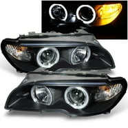 AKKON - BMW E46 3-Series 4Dr Sedan/Wagon 02-05 Chrome Halo LED ...