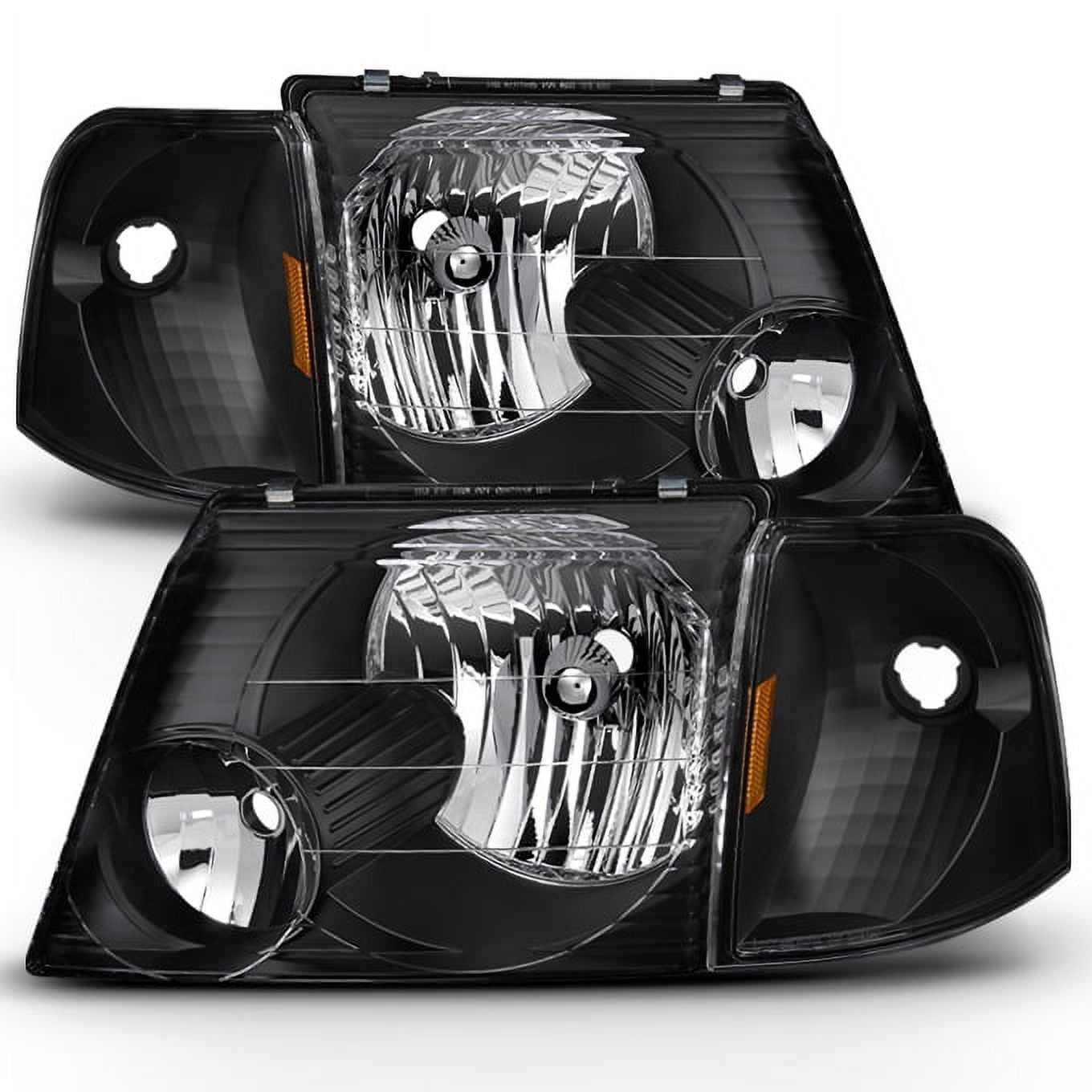 AKKON - For Black Bezel 02-05 Ford Explorer Headlights Replacement ...