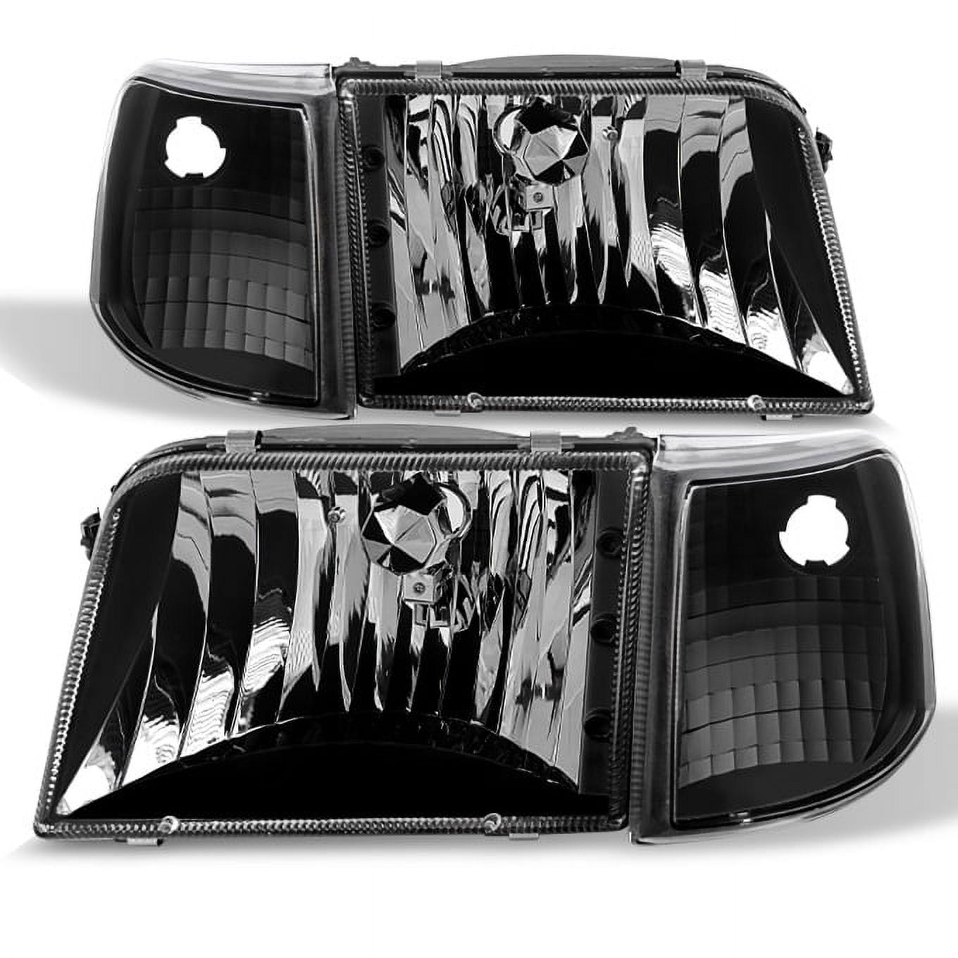 AKKON - For Black Bezel 93-97 Ford Ranger Pickup Truck Headlights ...