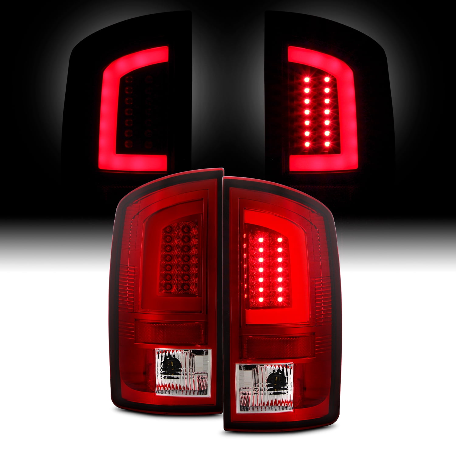 AKKON - For [C-Shape LED Bar] 02-06 Dodge Ram 1500 03-06 2500/3500 ...