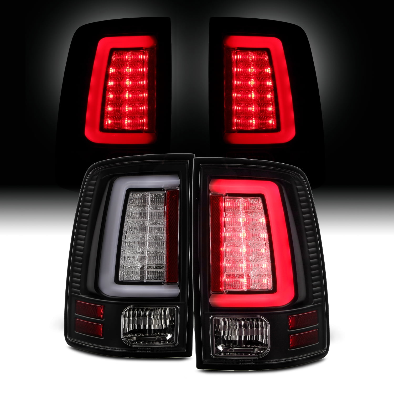 AKKON - For [C-Shape LED Light Lube] 2013-2018 Dodge Ram Pickup Truck ...