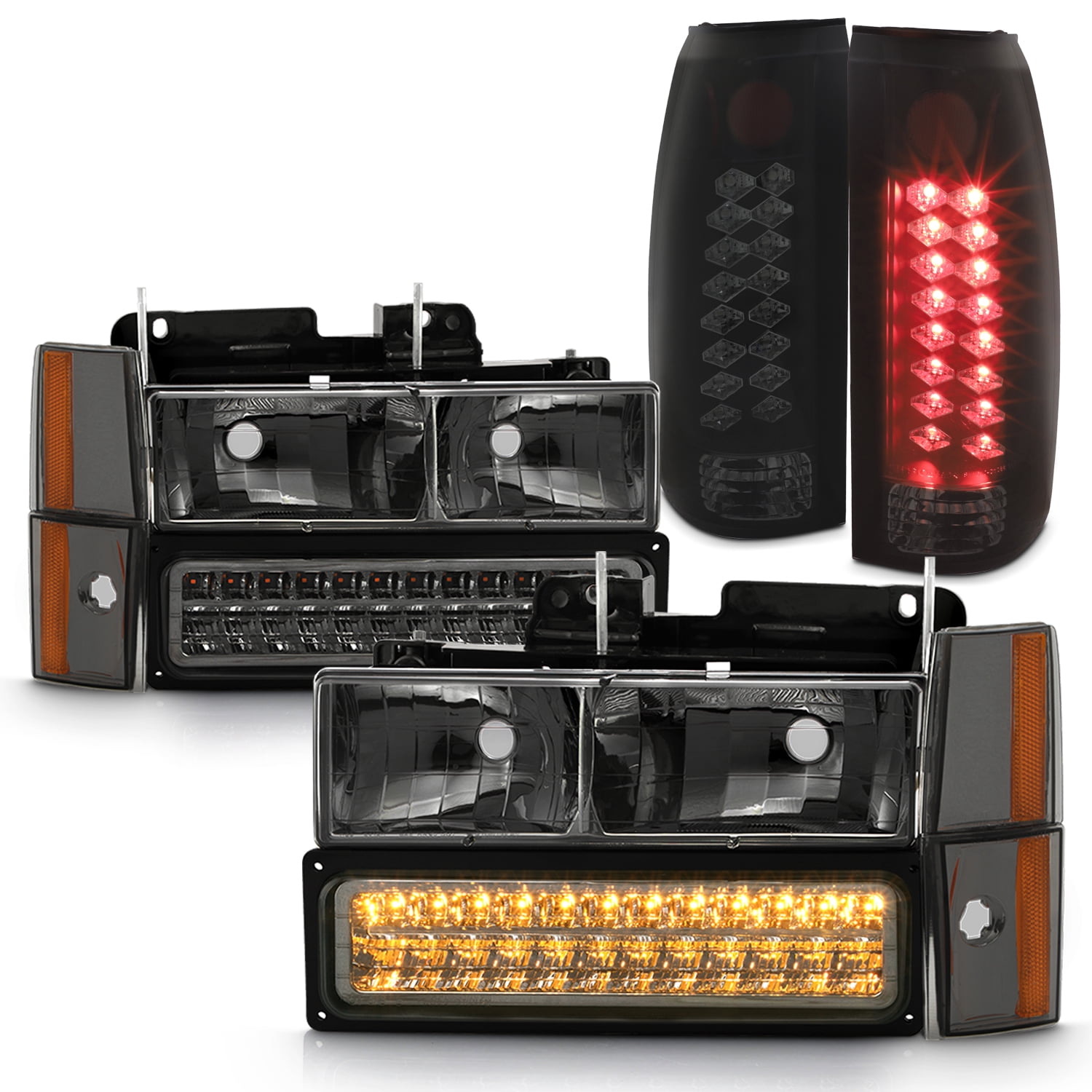 AKKON - For Chevy C/K Series Silverado Suburban Tahoe Pickup Smoke ...