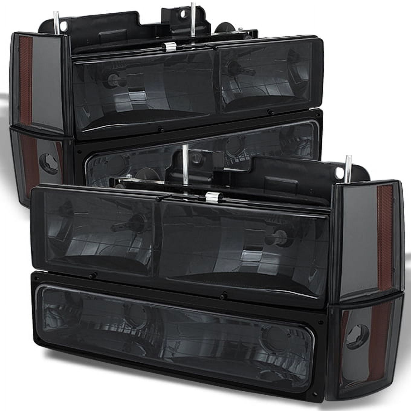 AKKON - GMC Sierra, Chevy Silverado, Tahoe Pickup Truck Smoked Lens ...