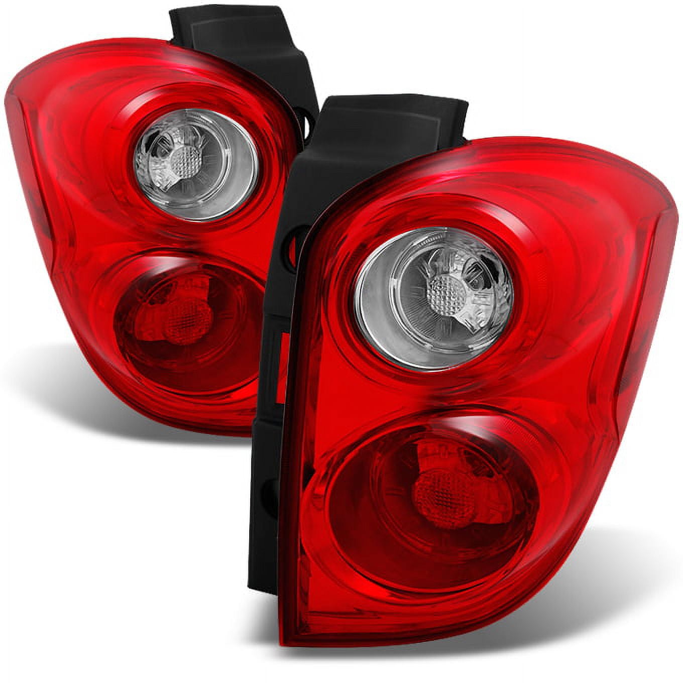 AKKON - Chevy Equinox SUV Red Clear Tail Light Assembly with Lens ...