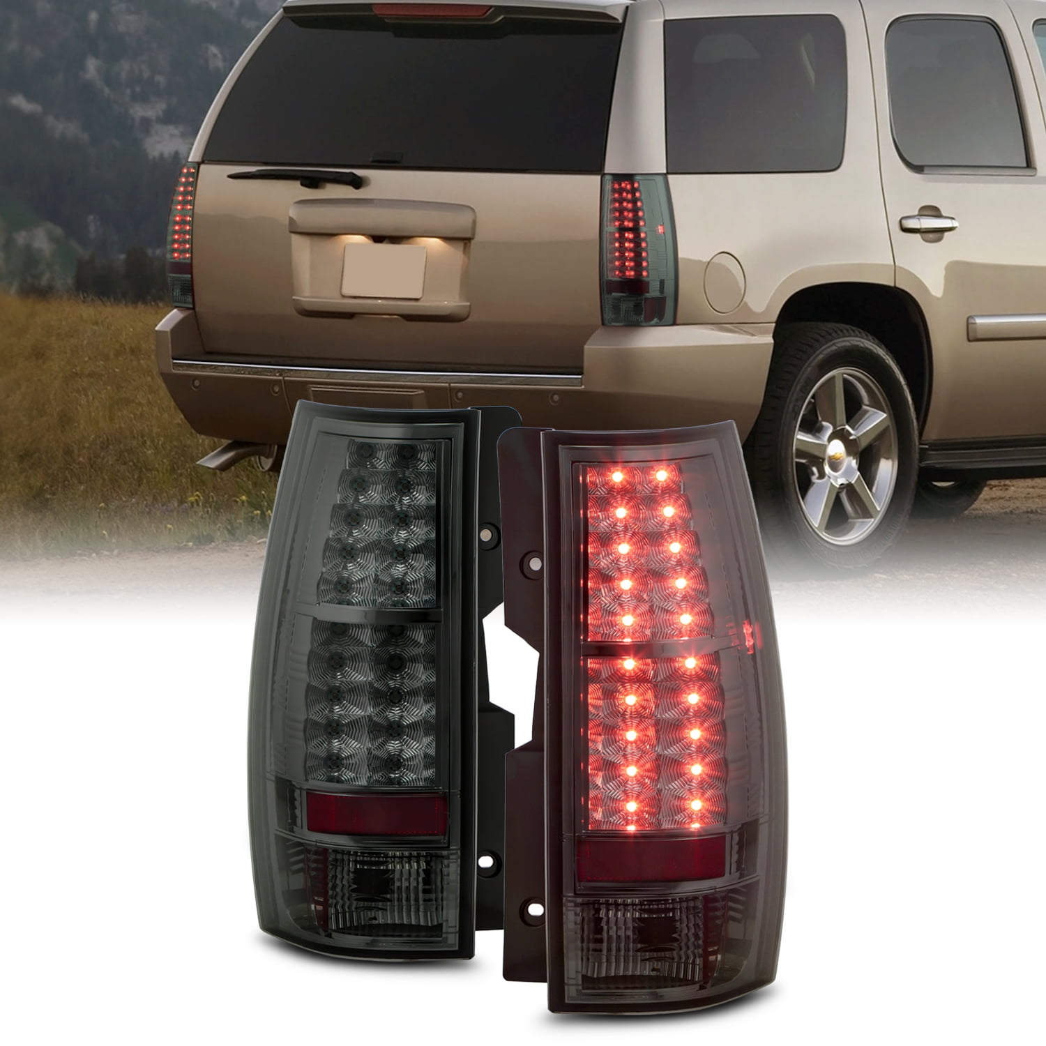 AKKON - For Chevy GMC Suburban Tahoe Yukon XL 1500 2500 Denali Rear LED ...