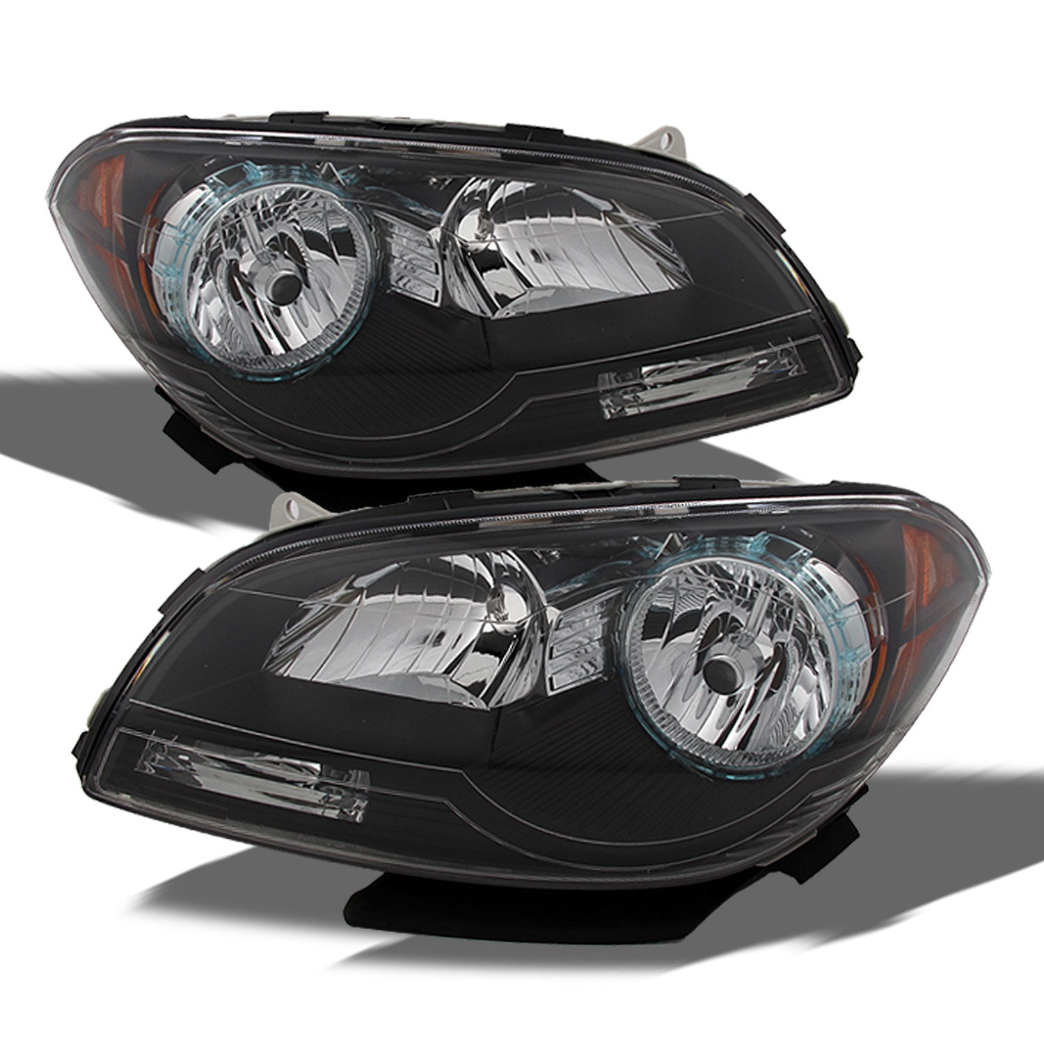 AKKON - Chevy Malibu OE Replacement Black Bezel Headlights Assembly ...