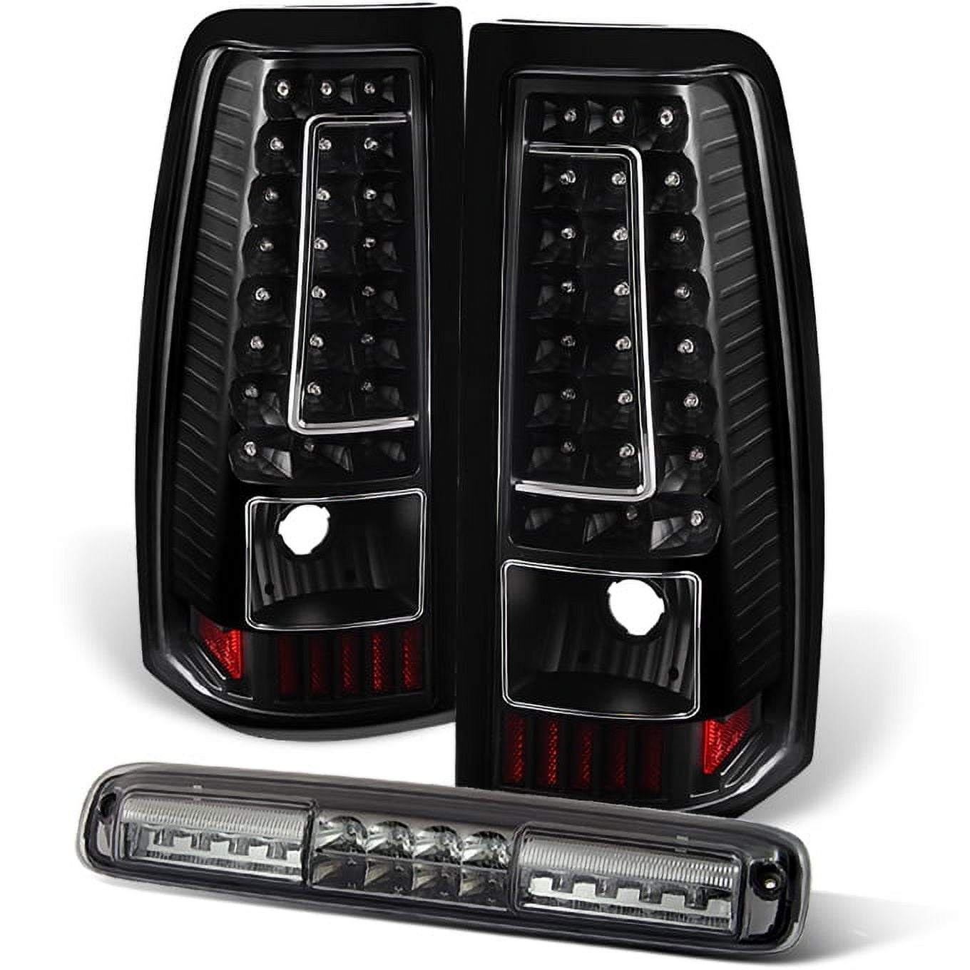 AKKON - For Chevy Silverado Sierra LED Black Rear Tail Lights ...