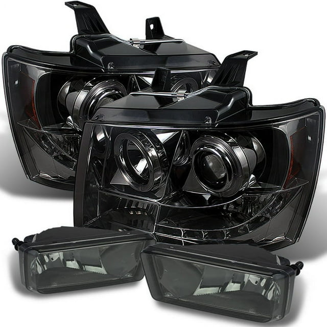 AKKON - For Chevy Suburban Tahoe Avalanche Smoked Halo Projector ...