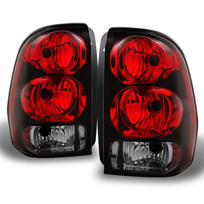 AKKON - For Chevy Trailblazer SUV Red Clear Rear Tail Light Brake Lamps ...