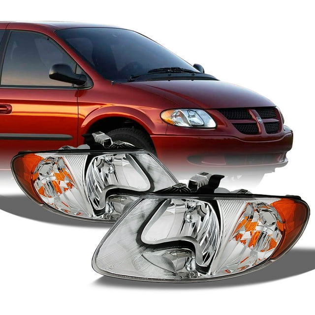 AKKON Front Light Assembly for Chrysler Town & Country, Dodge Caravan ...