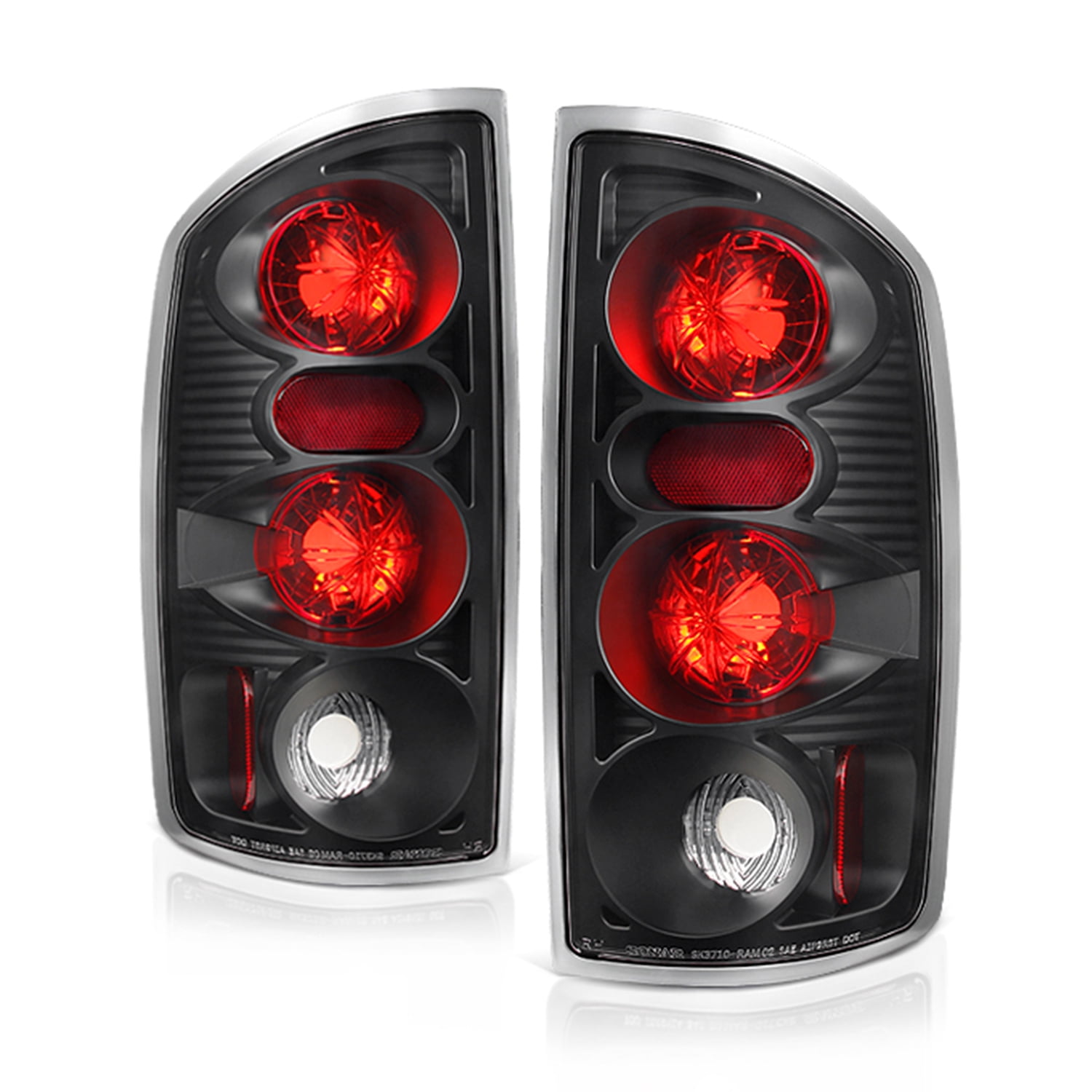 AKKON - For Dodge Ram 1500/2500/3500 Pickup Truck Black Bezel Tail ...
