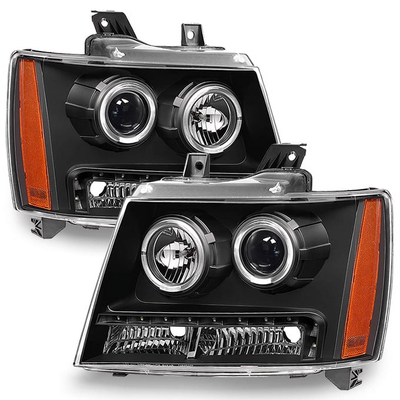 AKKON - For [Dual LED Halo Ring] 2007-2014 Chevy Suburban | Tahoe ...