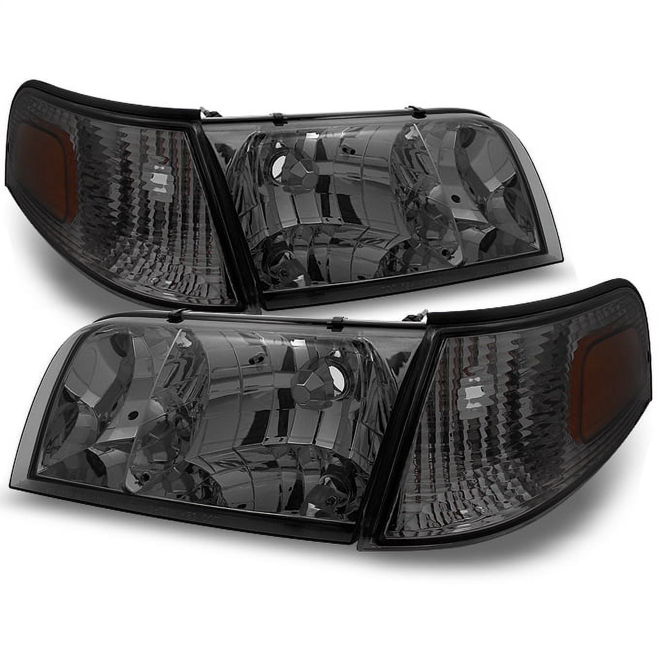 AKKON - Assembly for Ford Crown Victoria Smoke Headlights W/ Corner ...