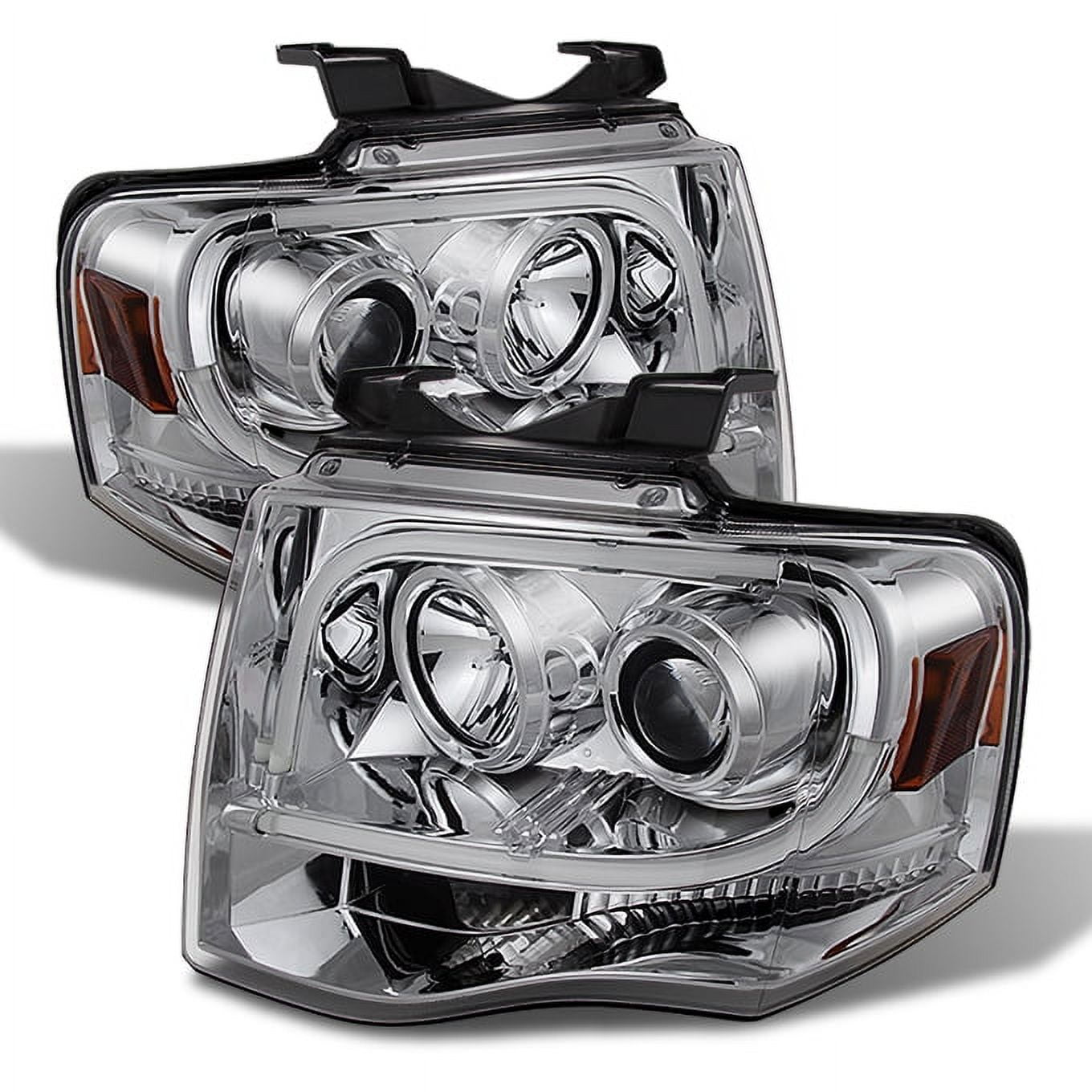 AKKON - For Ford Expedition Chrome Clear Latest LED Daylight Tube ...