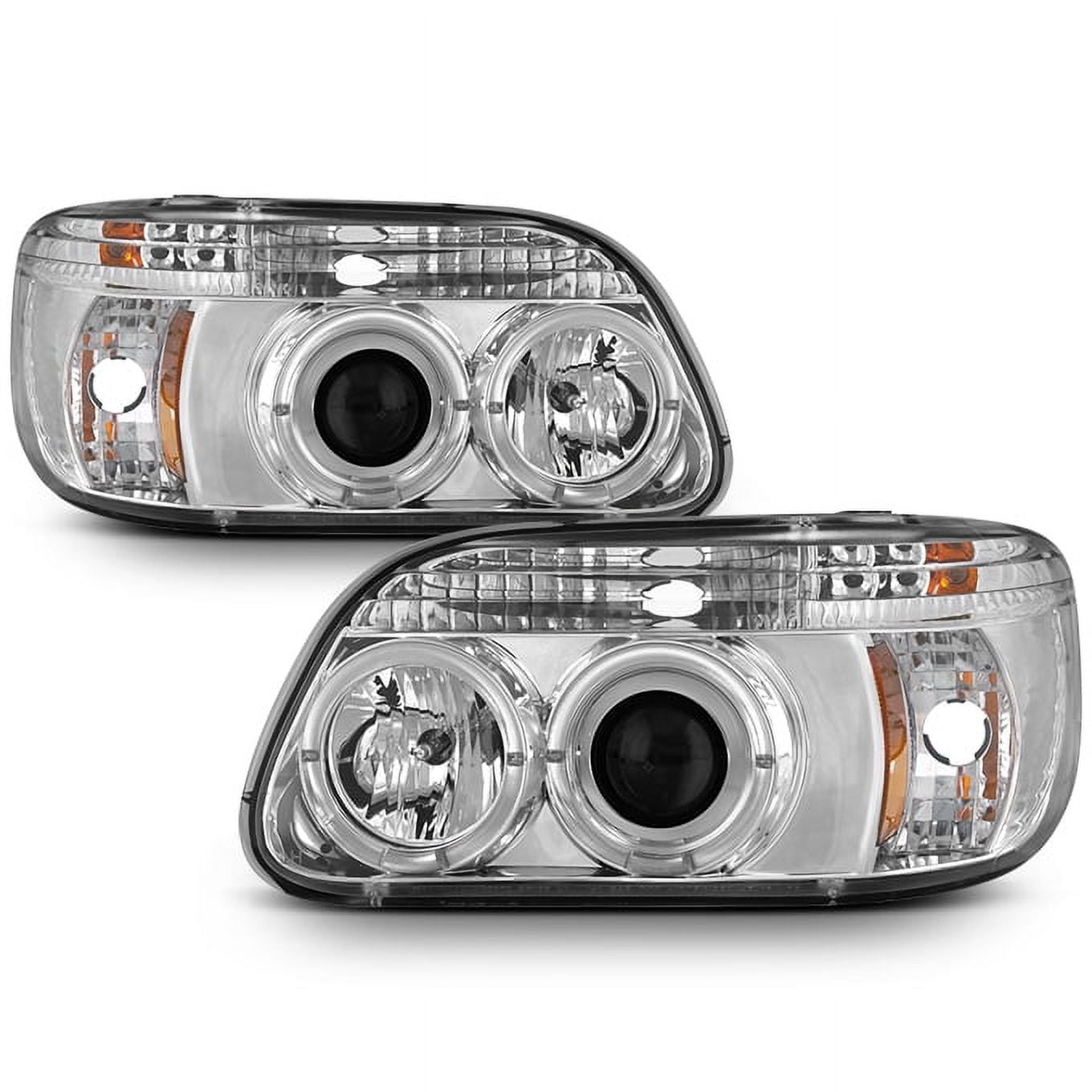 AKKON - For Ford Explorer Chrome Clear Dual Halo Ring LED 1pc Design ...
