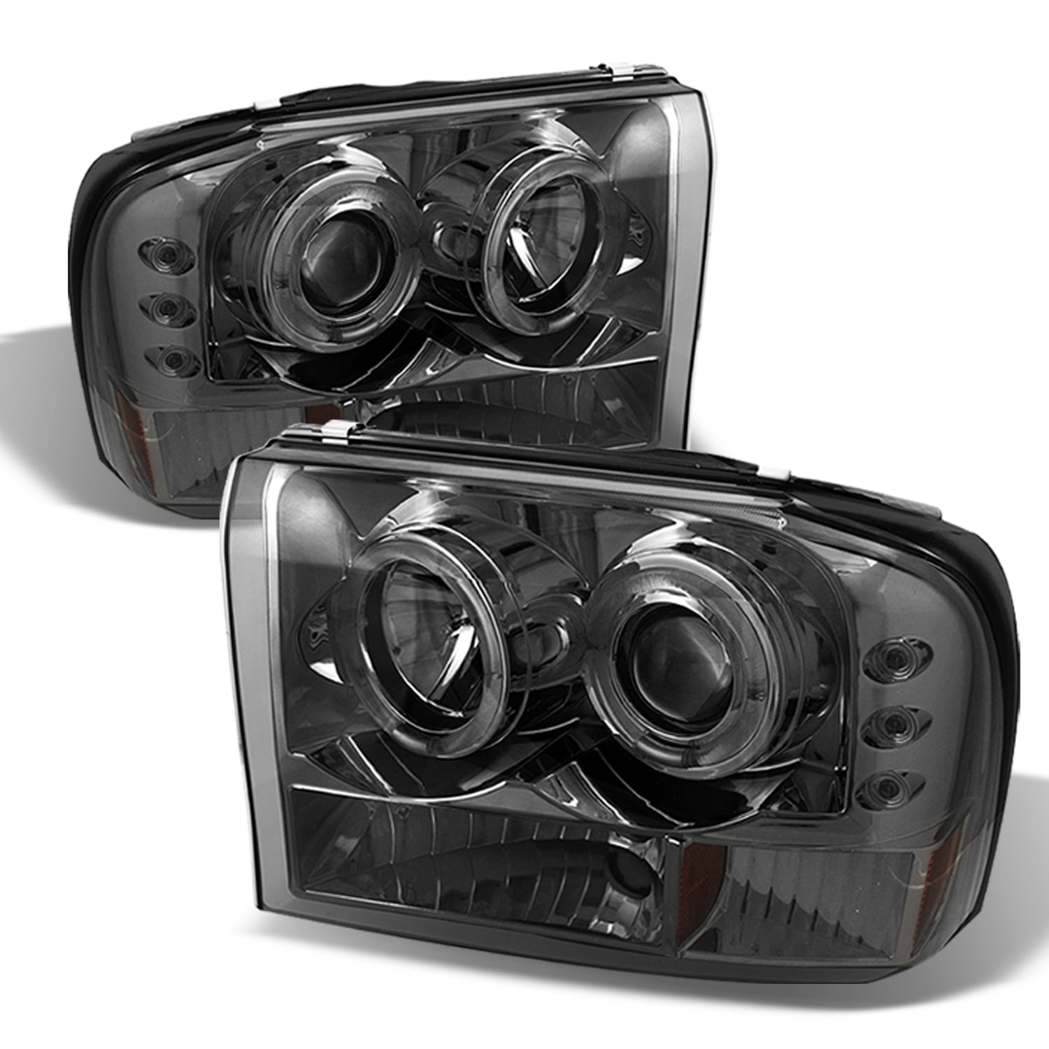 AKKON - For Ford F-Series SuperDuty 00-04 Excursion Smoked Smoke Dual ...