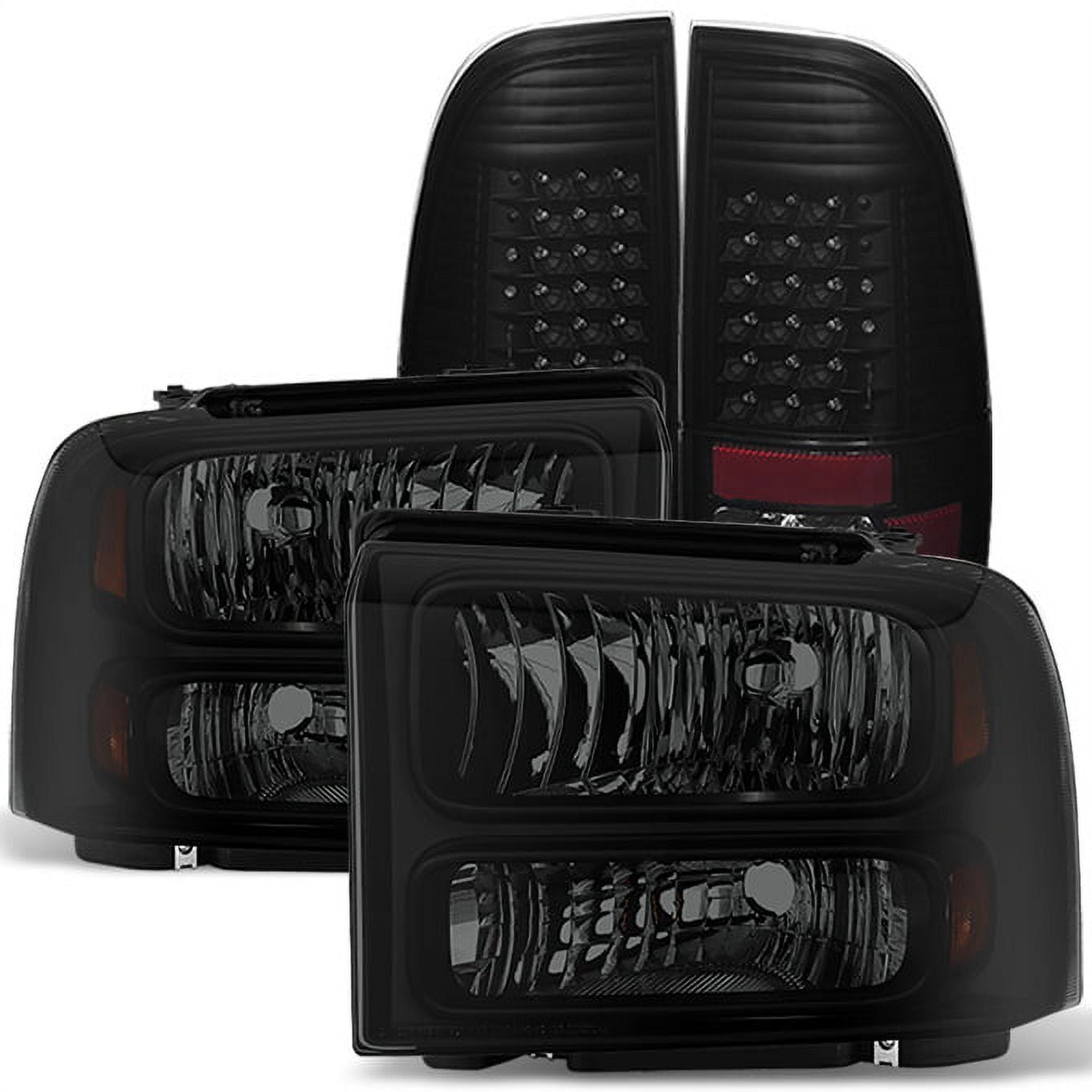 AKKON - For Ford F250 F350 F450 Superduty SD Pickup Truck Black Smoked ...