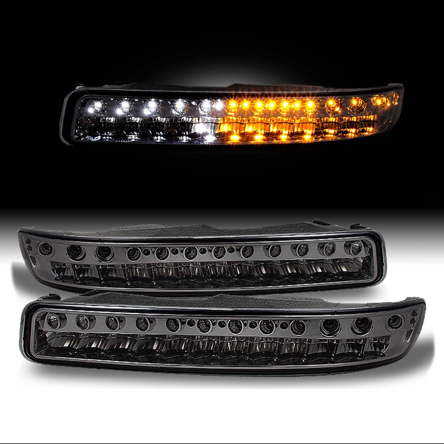 AKKON - For 99-06 GMC Sierra Yukon XL LED Front Bumper Signal Lights ...
