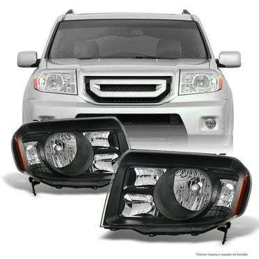 AKKON Black Housing Replacement Headlights Pair for 2012-2015 Honda ...