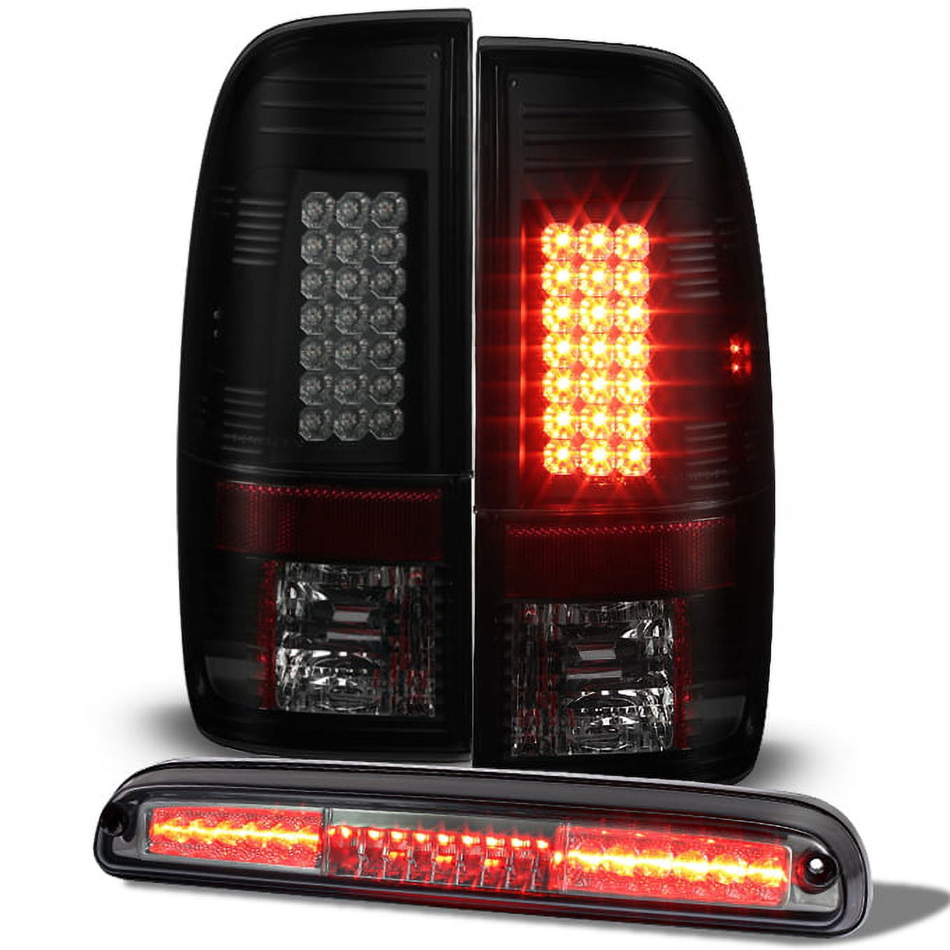 AKKON - For [LED Set] 08-16 Ford SuperDuty Truck Black Smoked Tail ...