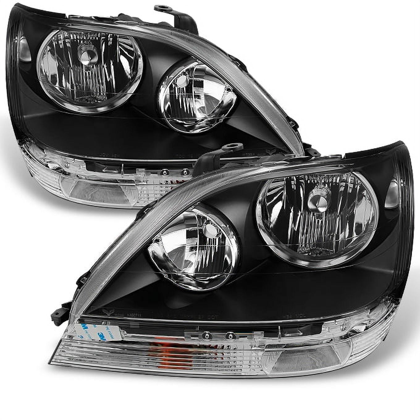 AKKON - For Lexus RX300 RX-300 Headlights JDM Black OE Replacement ...