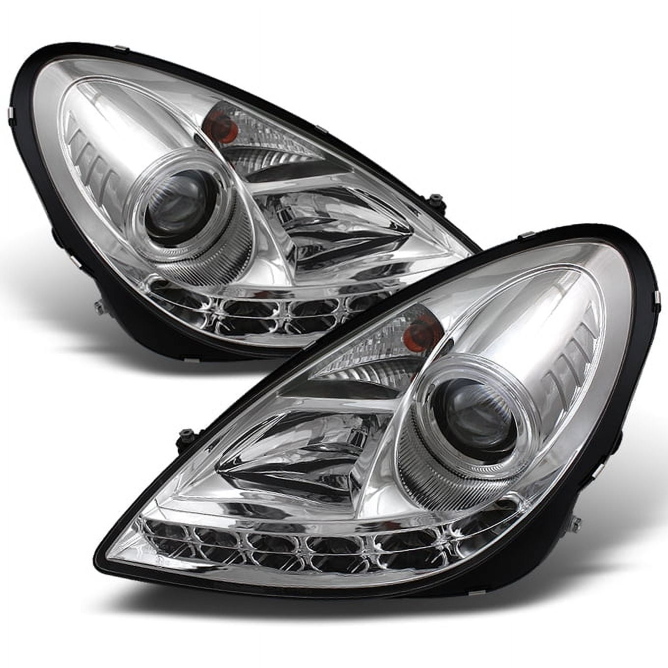 AKKON - For Mercedes Benz R171 SLK-Class Chrome Clear DRL Daylight LED ...