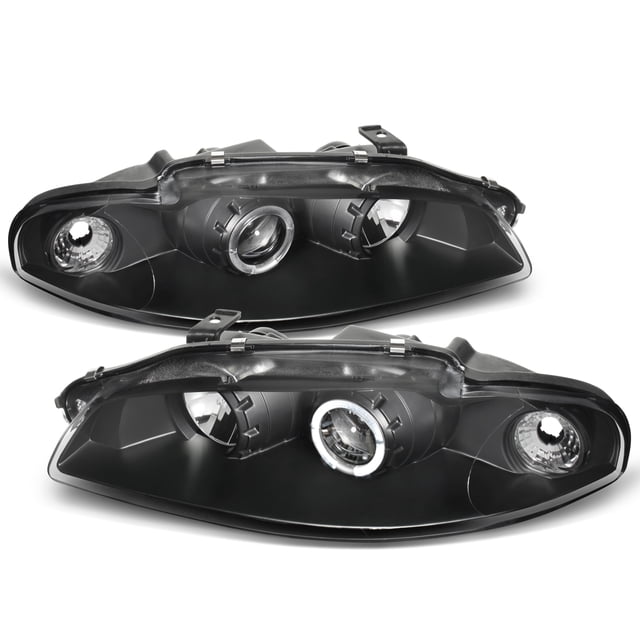 AKKON - For Mitsubishi Eclipse Black Bezel Dual Halo Design Projector ...