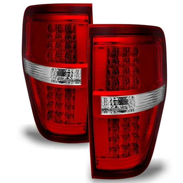 AKKON - For Red Clear 09-14 Ford F-150 Styleside Pickup Truck Rear LED ...