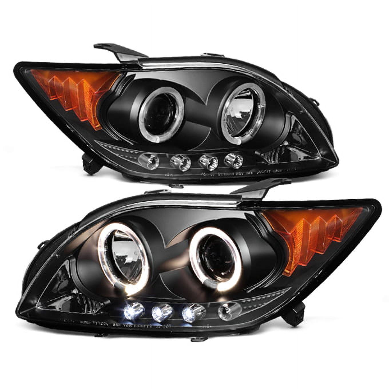 AKKON - For Scion tC ANT10 Black Bezel Dual Halo Projector LED ...