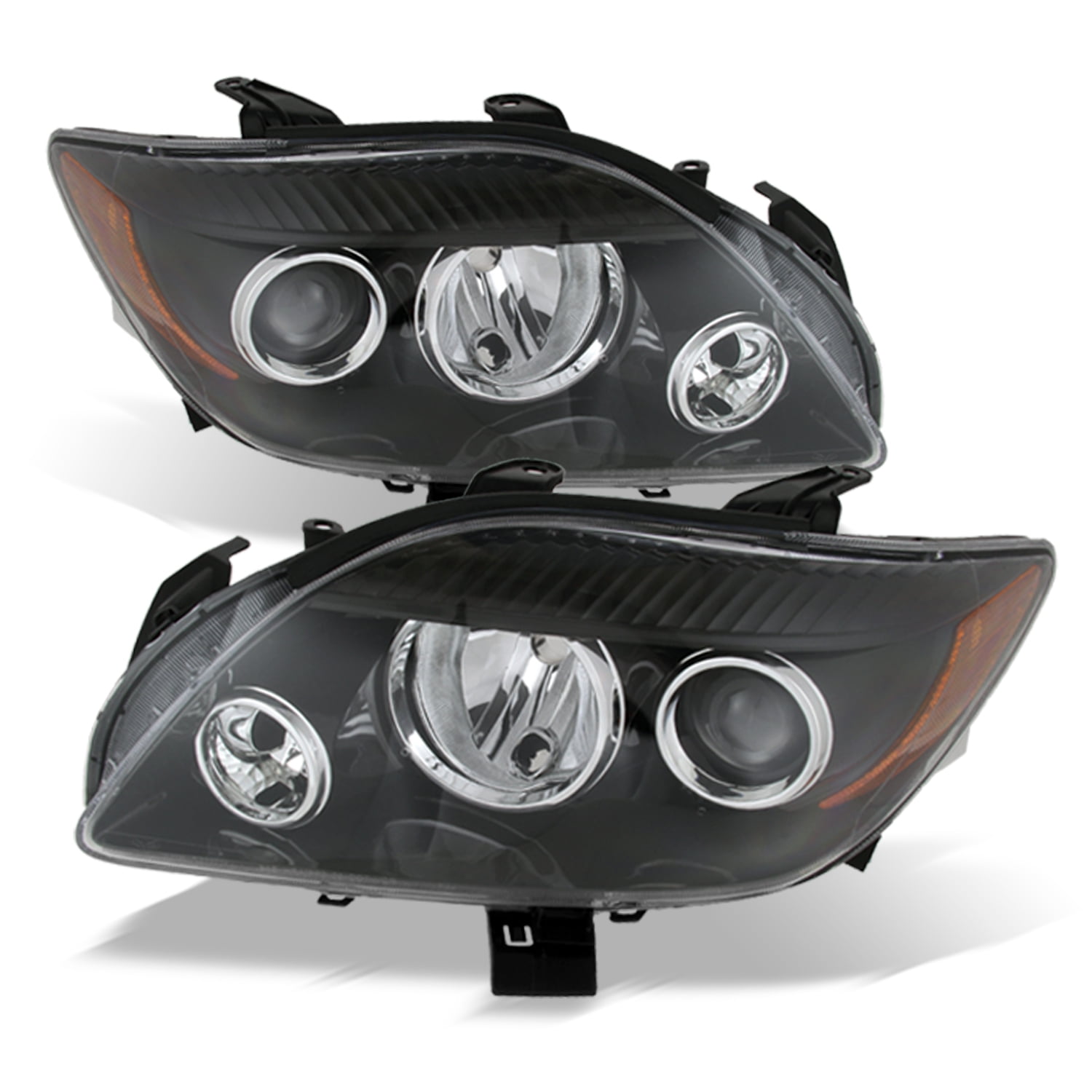 AKKON - For Scion tC Sport Coupe Amber Black Replacement Projector ...