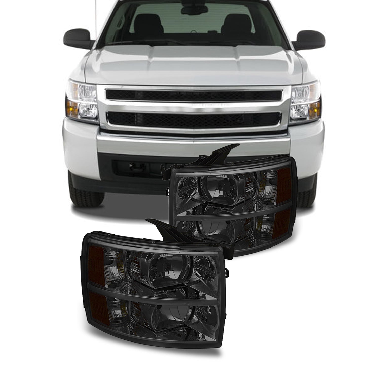 AKKON - For Smoke Smoked 2007-2013 Chevy Silverado 1500 2500HD 3500HD ...