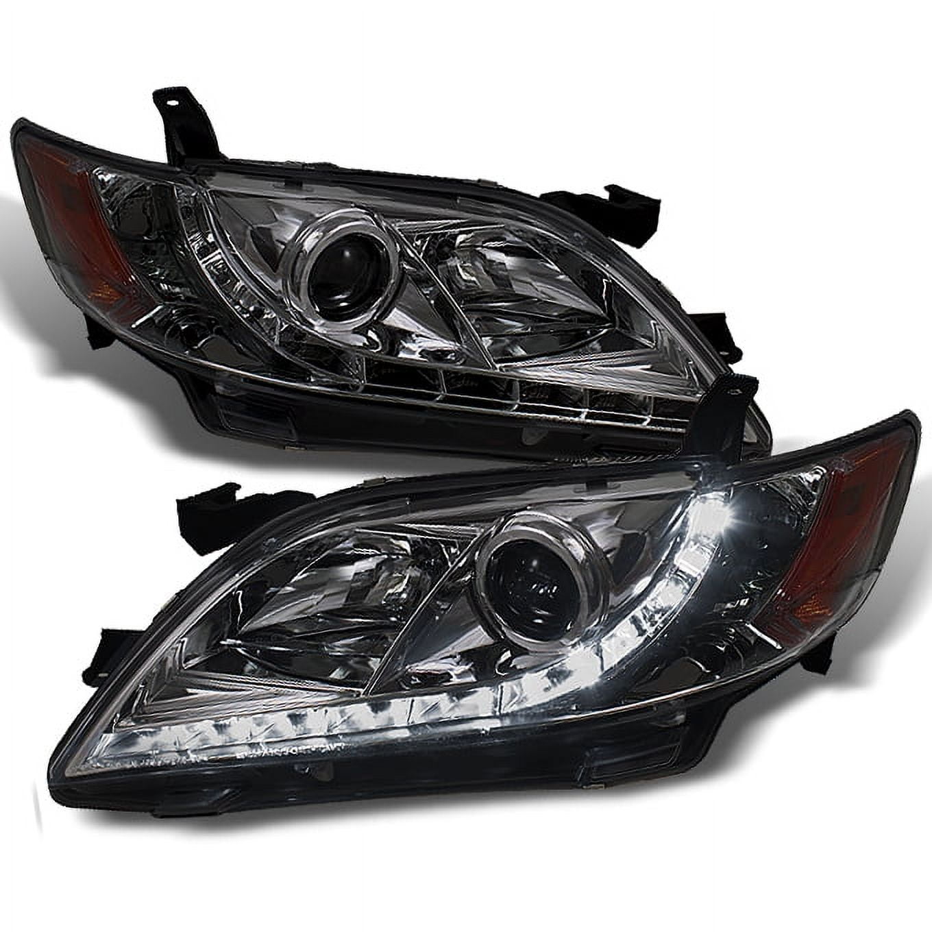 AKKON - For Toyota Camry Smoked Smoke DRL Daylight LED Strip Projector ...