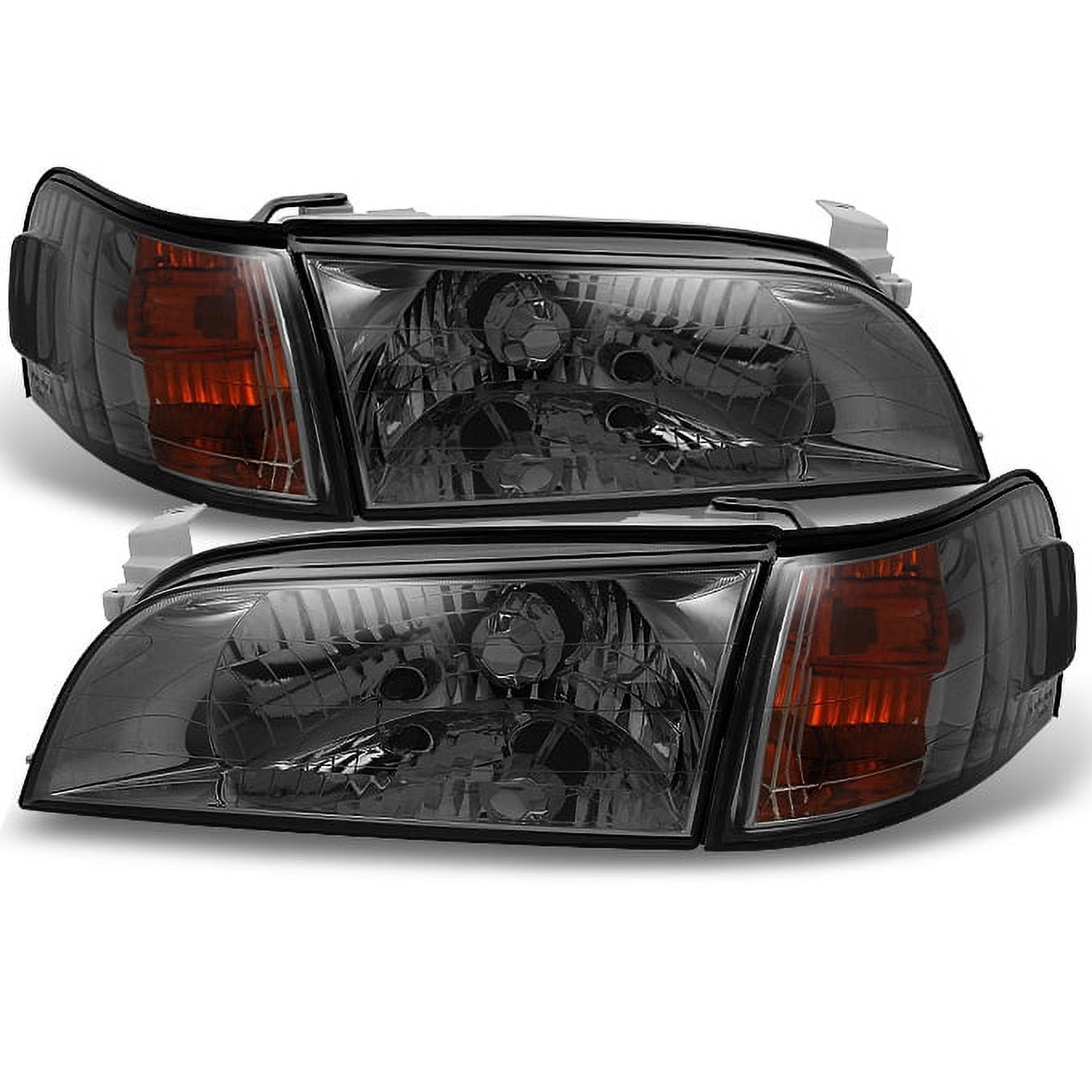 AKKON - For Toyota Corolla JDM Smoke Headlights Replacement Pair ...