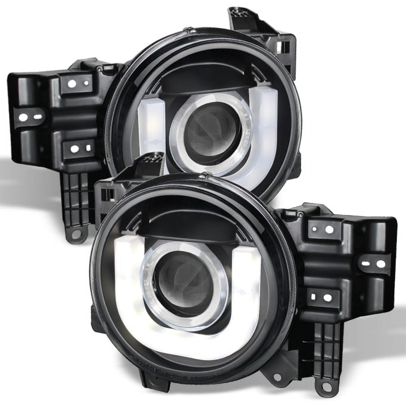 AKKON - For Toyota FJ Cruiser Black Bezel 3D DRL Daylight LED Strip ...