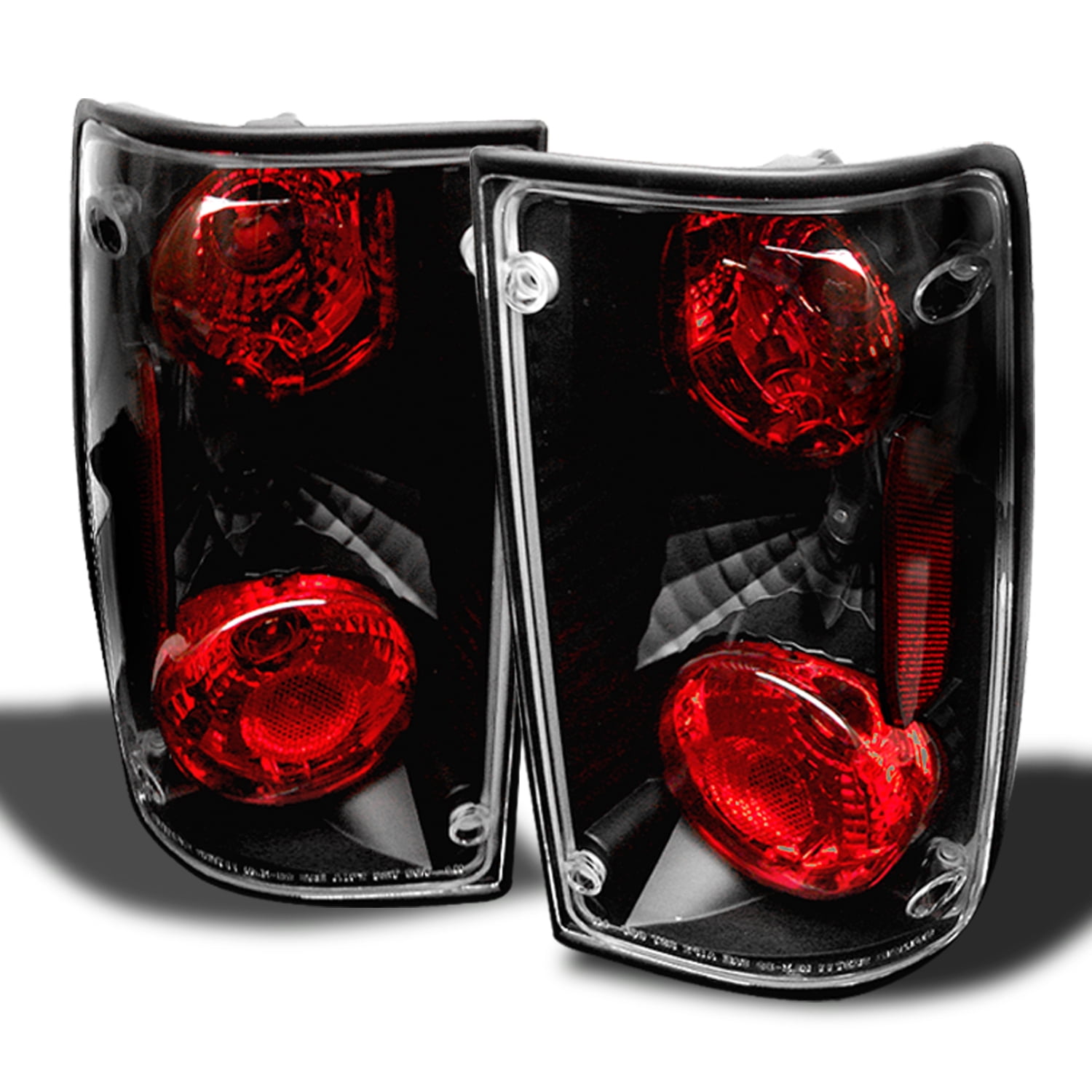 AKKON - For Toyota Pickup Truck Black Bezel Rear Tail Lights Brake ...