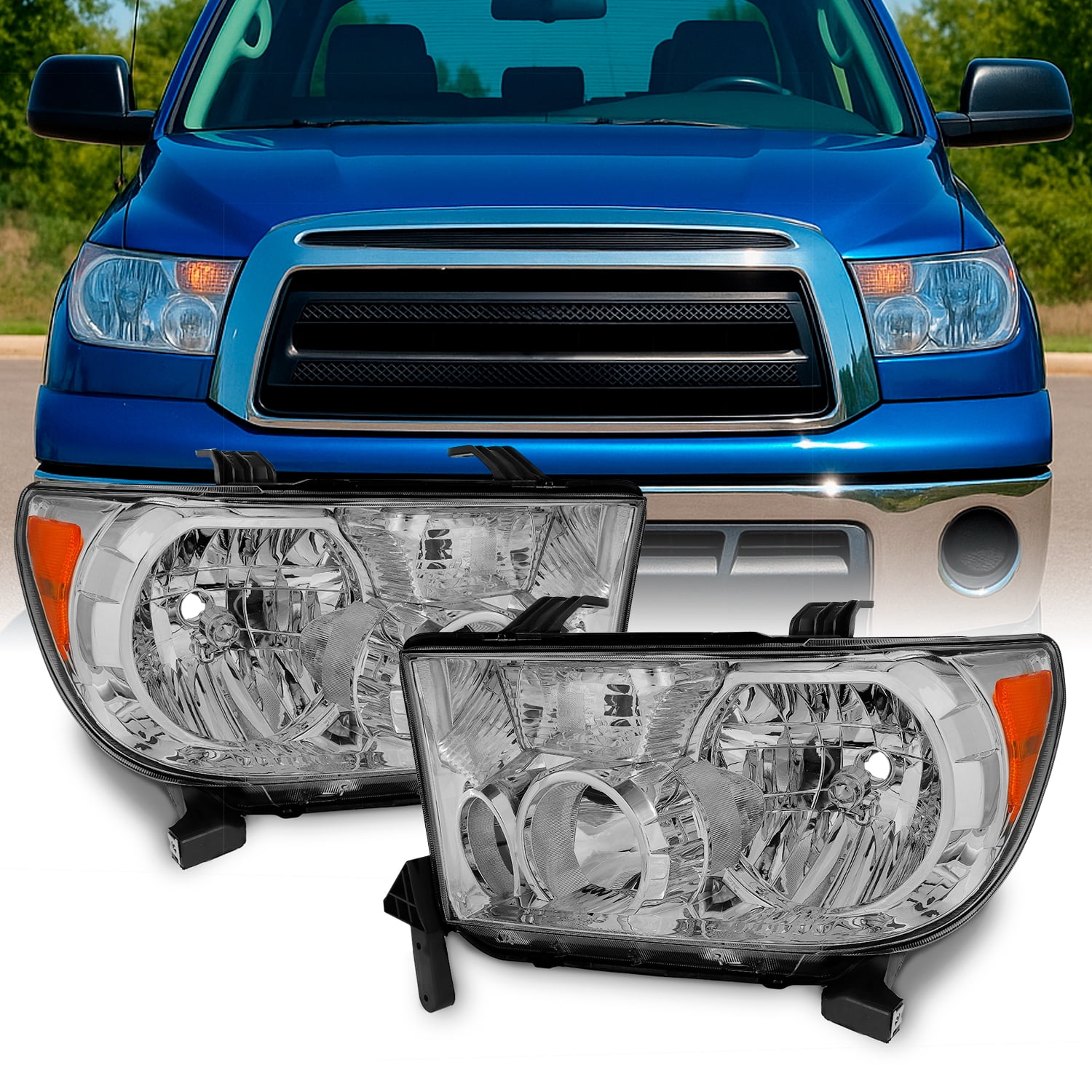 AKKON - OE Replacement Front Headlights for Toyota Tundra, Driver ...
